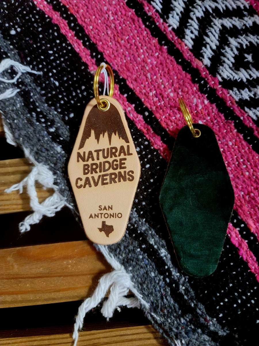 Leather Keychain – Natural Bridge Caverns